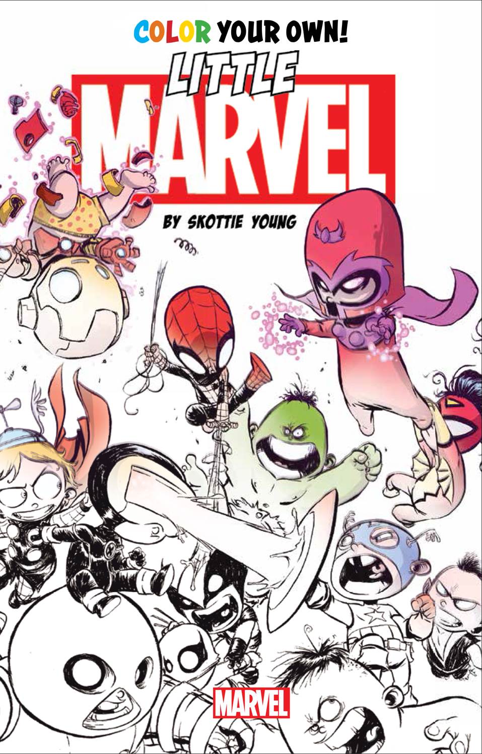 marvel comic coloring book